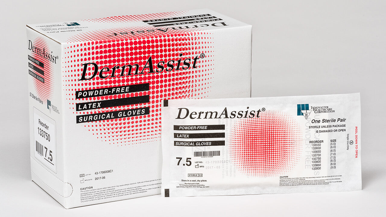 INNOVATIVE DERMASSIST SURGICAL POWDER-FREE GLOVES – Rhino Medical Supply